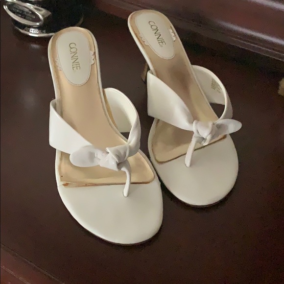 Connie | Shoes | Short Heel Slip In Sandals | Poshmark